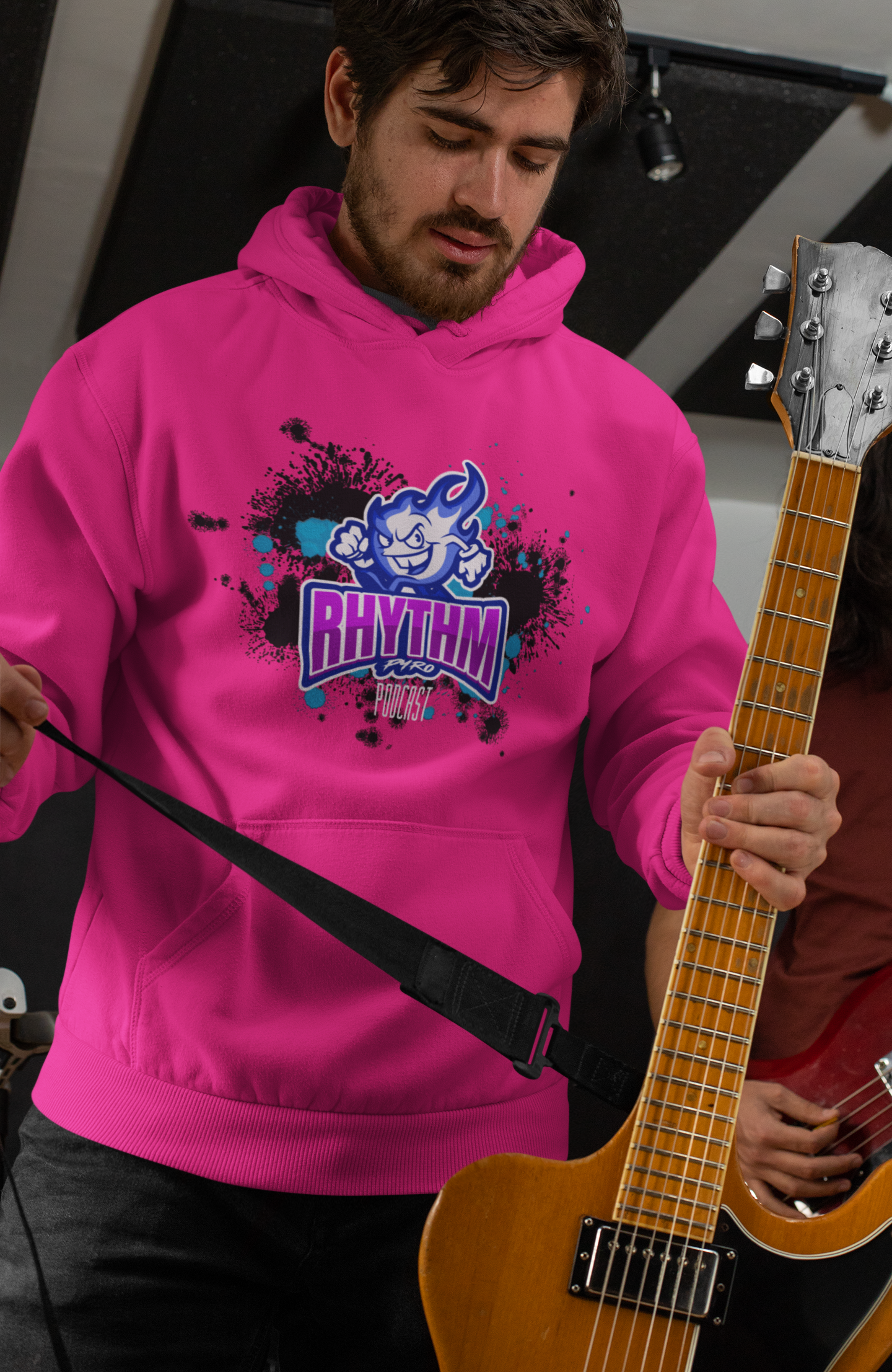 RHYTHM PYRO Splatter Hoodie | bozie8823